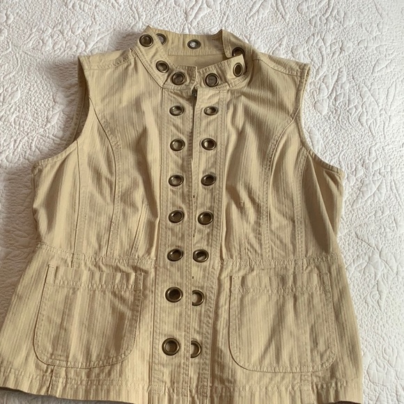 Lal | Jackets & Coats | Cotton Decorative Vest Tan Color | Poshmark